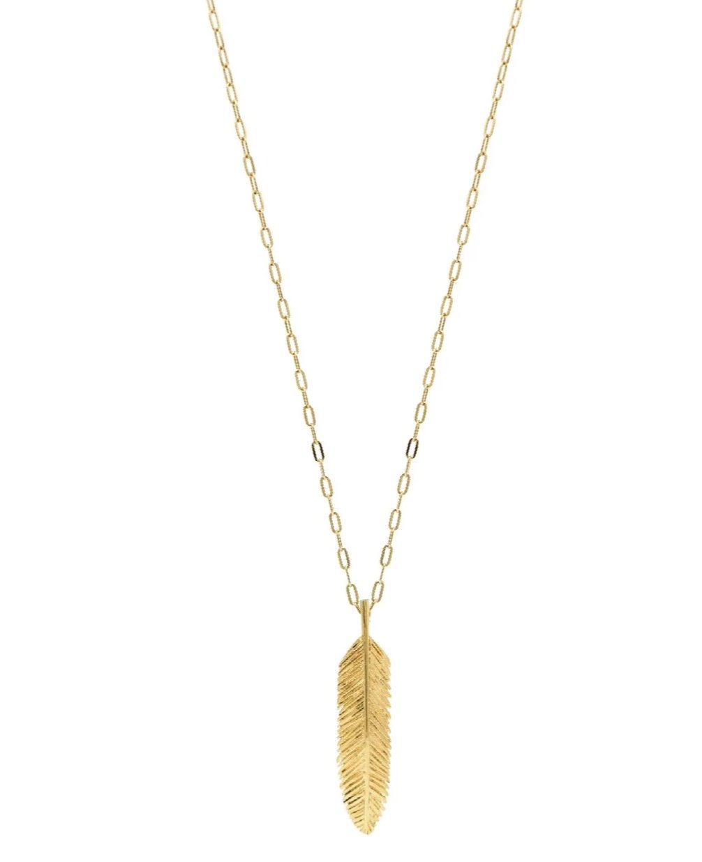 PALM LEAF GOLD PENDANT – DE LA ROSA TULUM